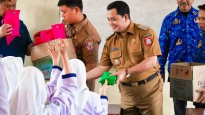 Bupati Banyuasin Askolani Launching Makan Bergizi Gratis | halopos, id